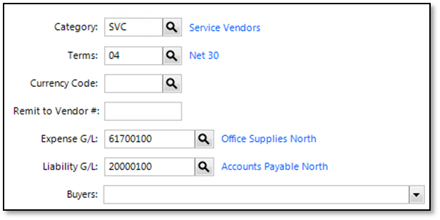 General ledger internal mapping